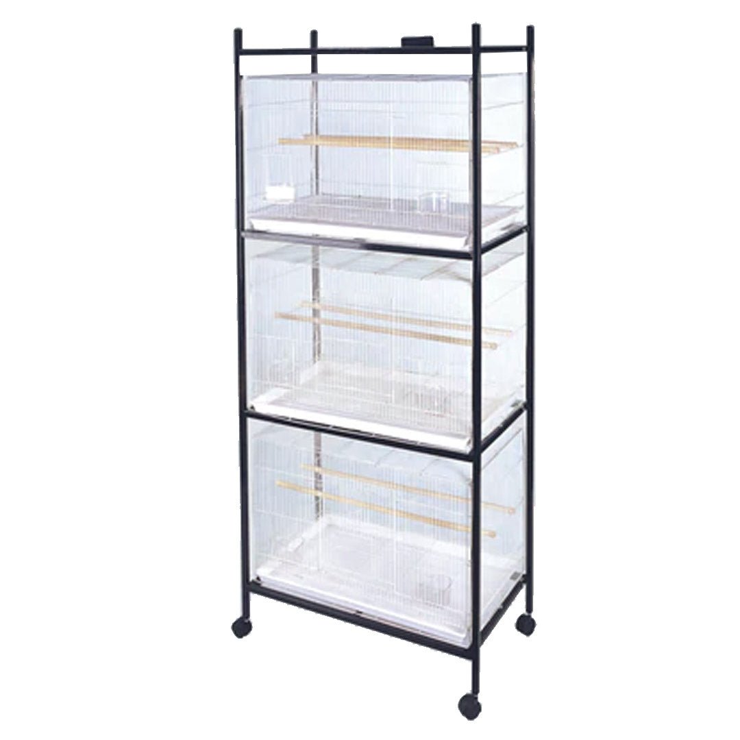 A&E Cage Stand- 4 Tier Black Stand for Flight Cages — New York Bird Supply