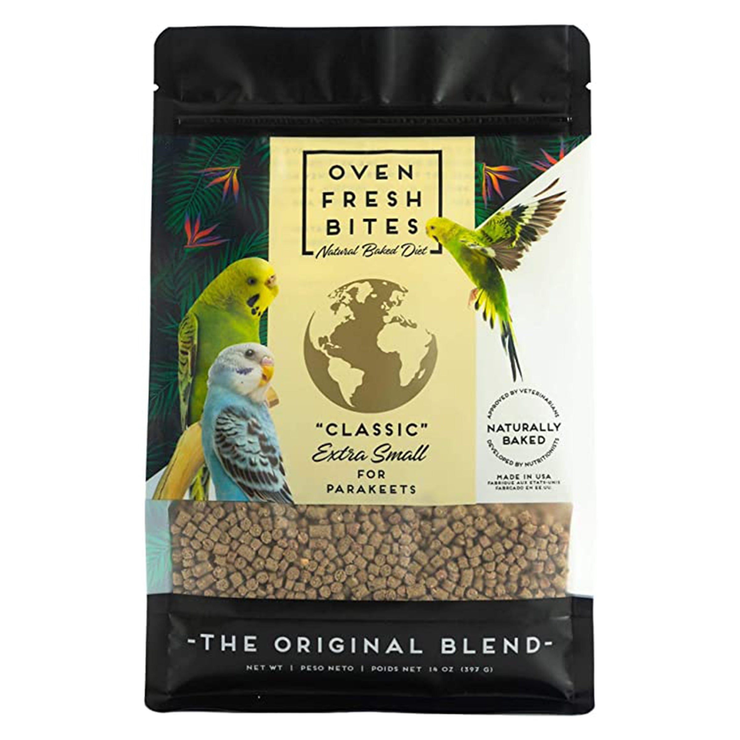 Caitec Oven Fresh Bites Natural Baked Diet, for Extra Small for Parake ...